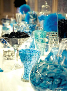 black and blue candies - Today's Bride
