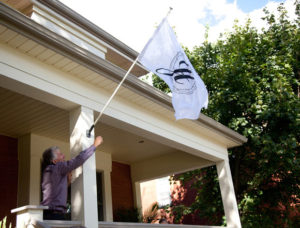 raising the heidi and jared flag - Today's Bride