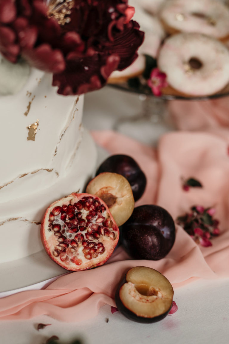 Plum happy: décor filled with gorgeous fruit and flowers - Today's Bride