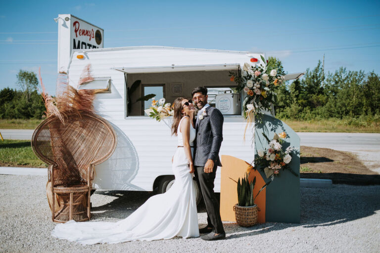 Checking in: a cute motel wedding - Today's Bride