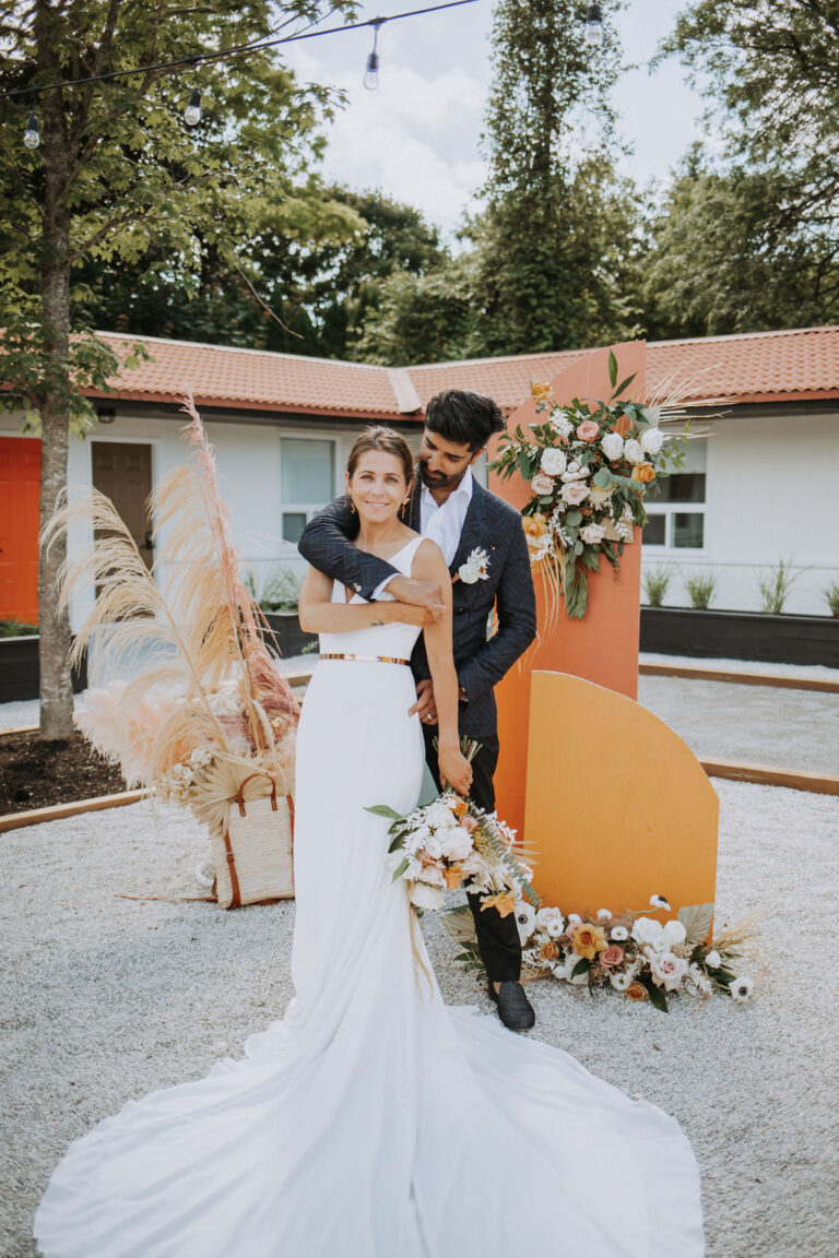 Checking in: a cute motel wedding - Today's Bride