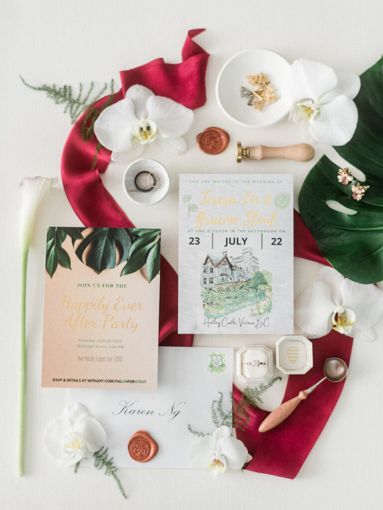 Red and white: a unique real wedding in Victoria - Today's Bride