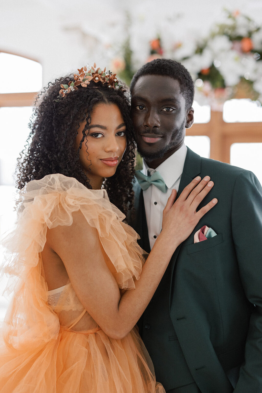 Pretty peach wedding inspo – from the dress to the cake! - Today's Bride