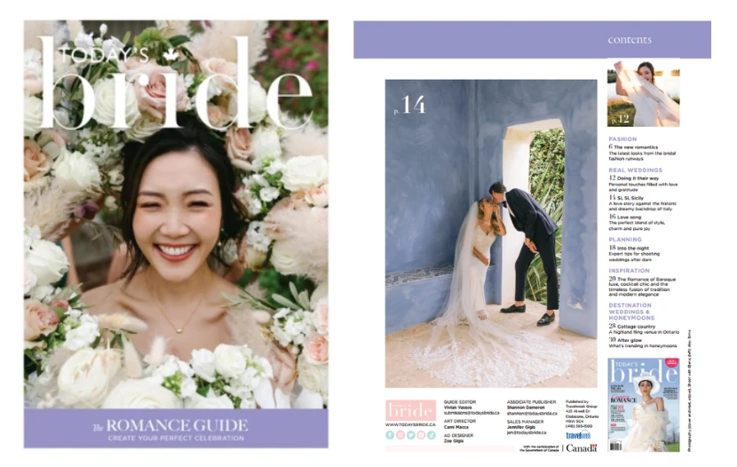 Today’s Bride Magazine – The Romance Wedding Guide 2025